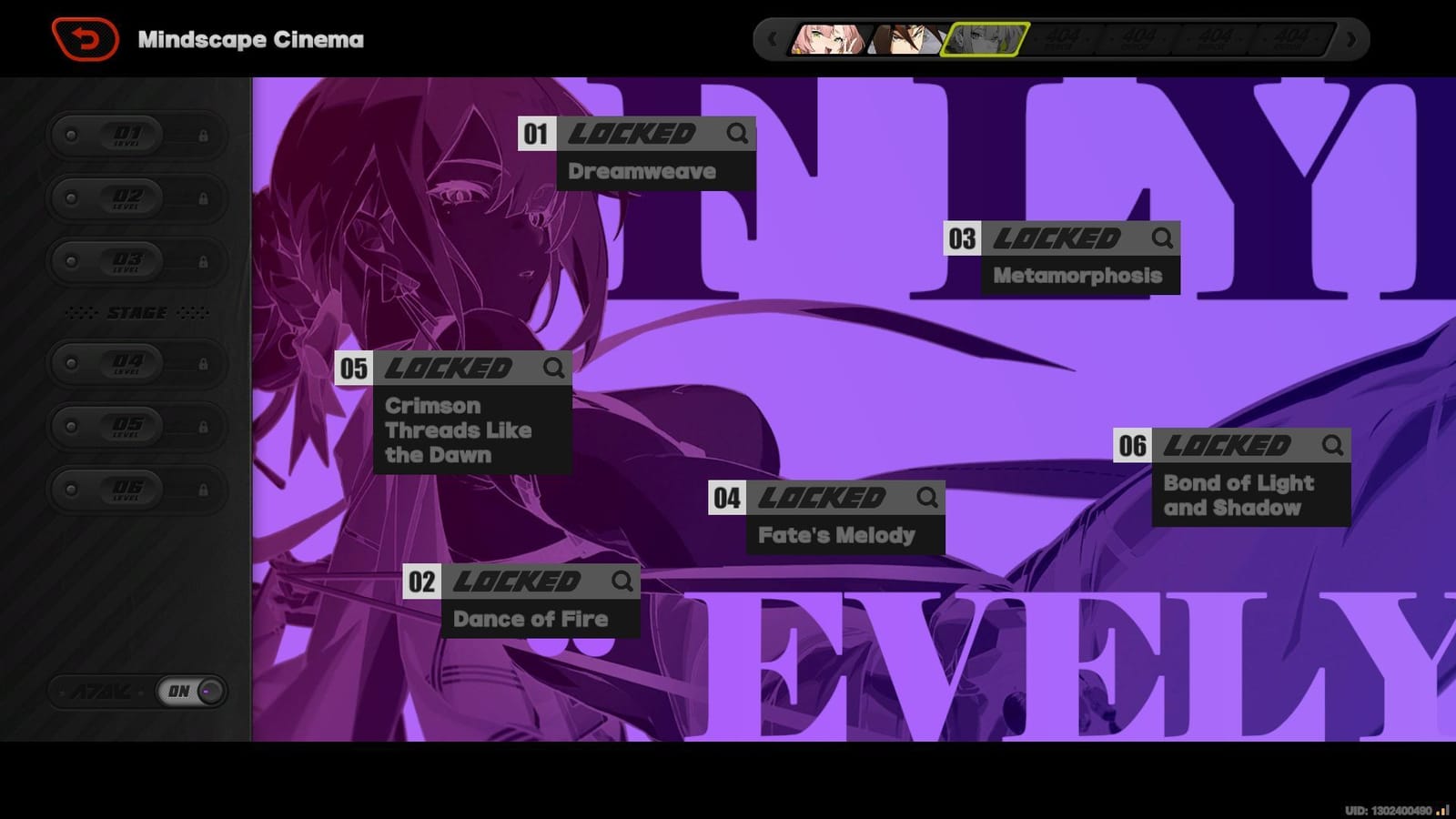 Zenless Zone Zero Evelyn Mindscape Cinema guide and pull values