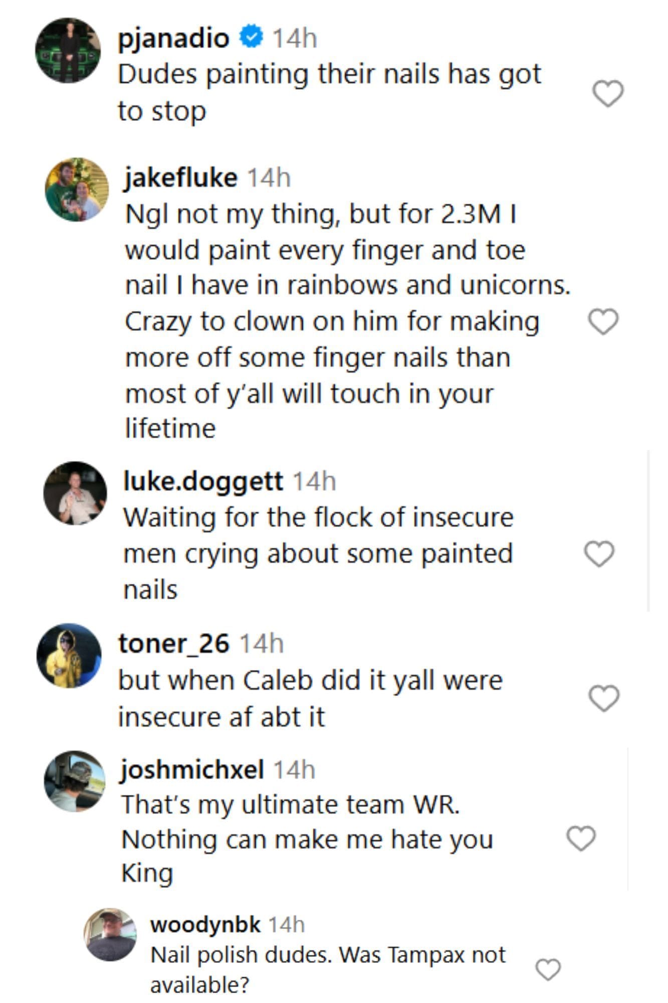 "Dudes painting their nails has got to stop": Fans debate over Ryan ...