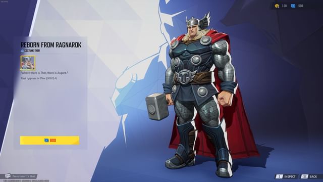 Thor: All Marvel Rivals Thor skins: Tier list and prices