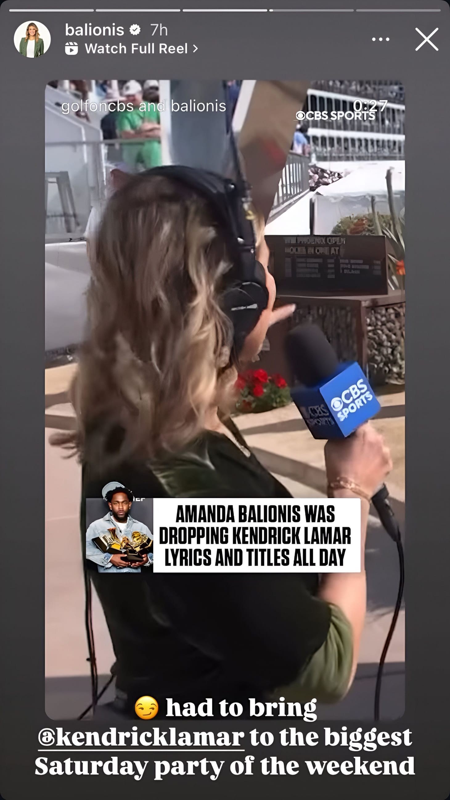 Amanda Balionis sneaks in $140 million-worth rapper’s lyrics during WM ...