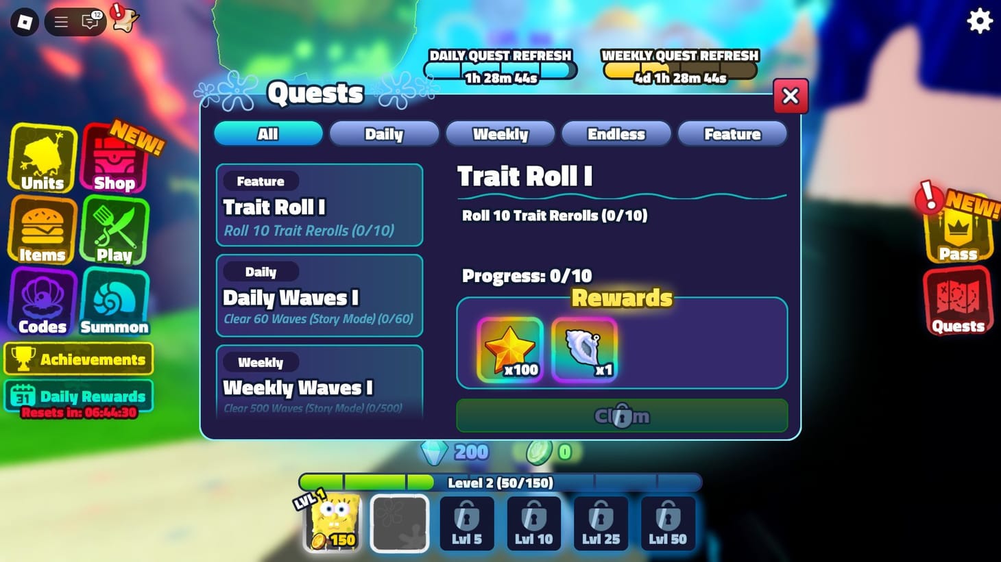 SpongeBob Tower Defense Season 2 Pass: All rewards and premium price