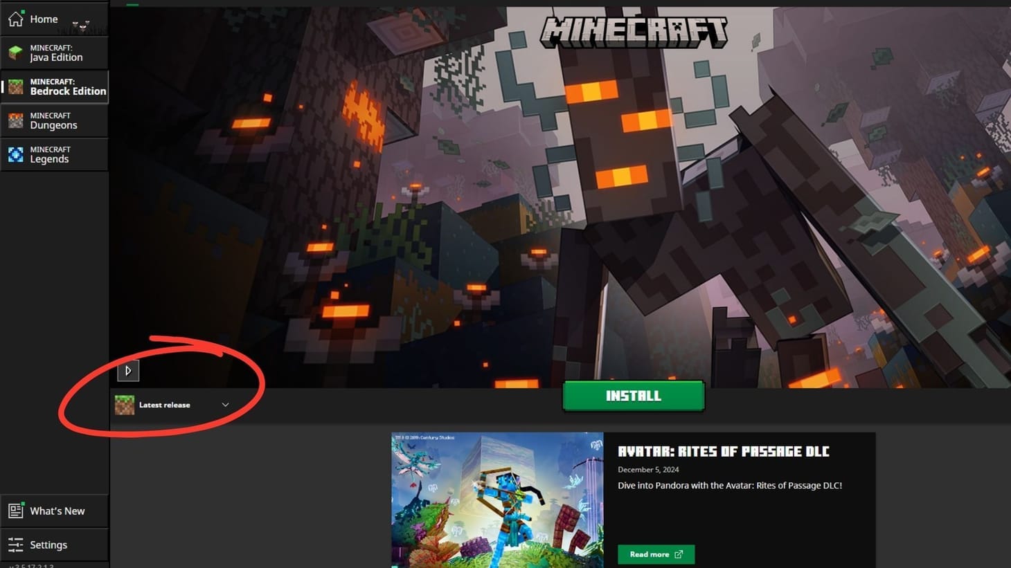 How to download Minecraft Bedrock 1.21.61 update