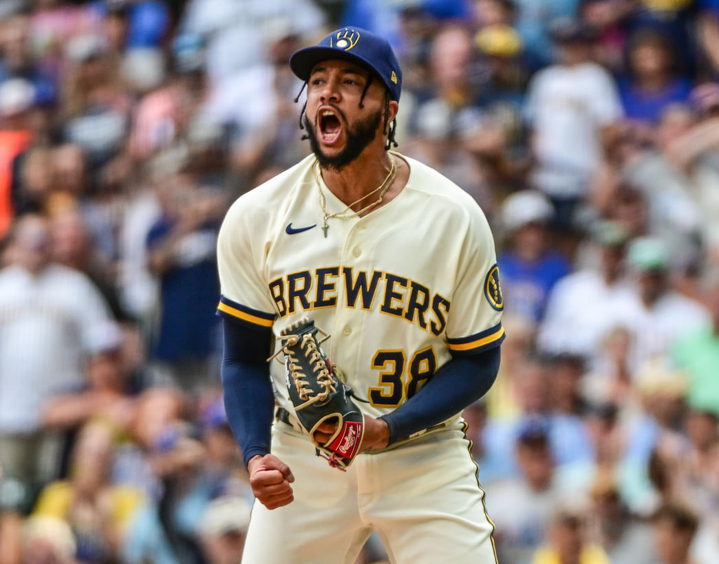 Devin Williams forced to let go of his beard for first clean-shaven ...