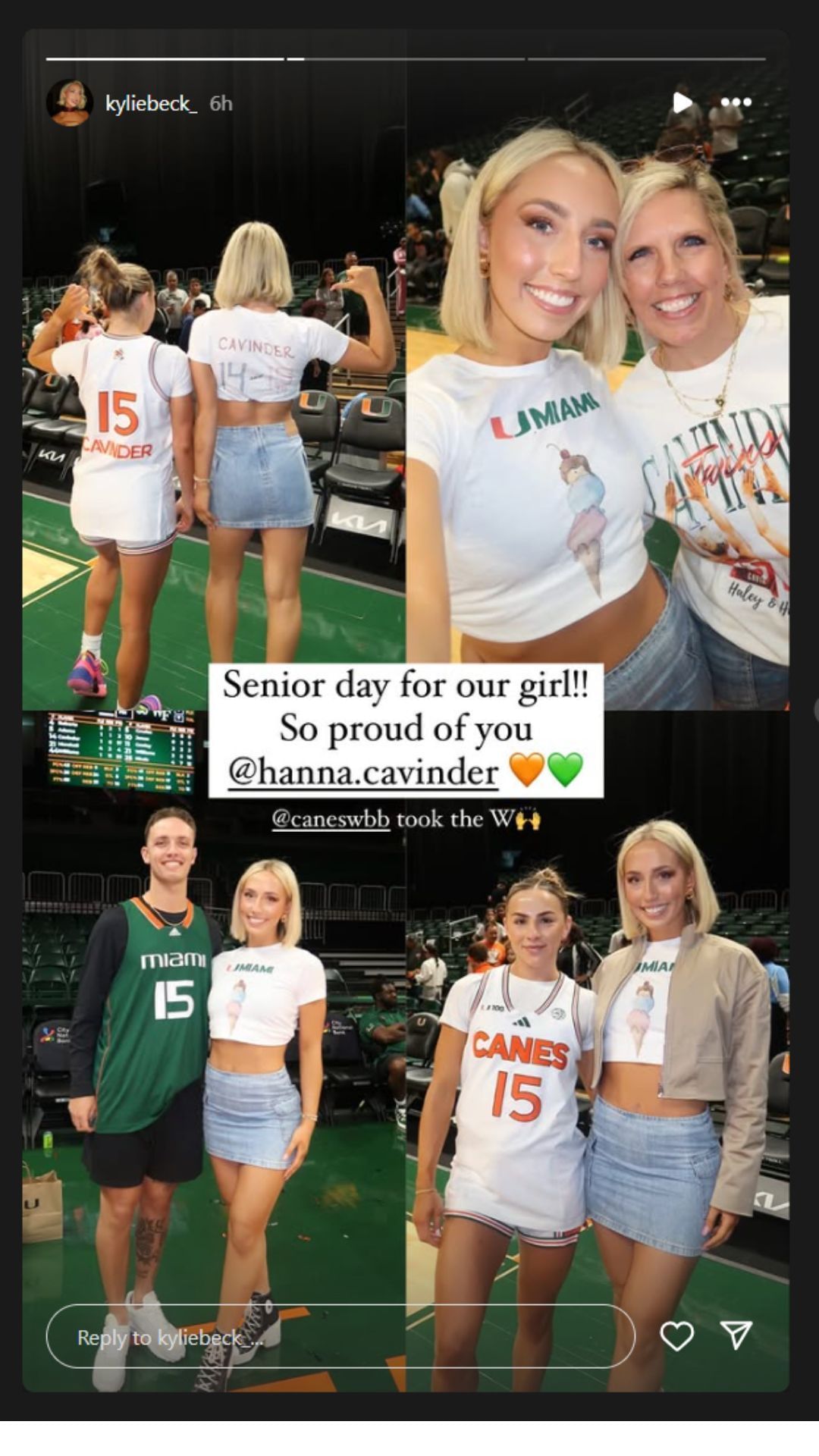 Carson Beck drops 1-word reaction to express love for Hanna Cavinder in ...