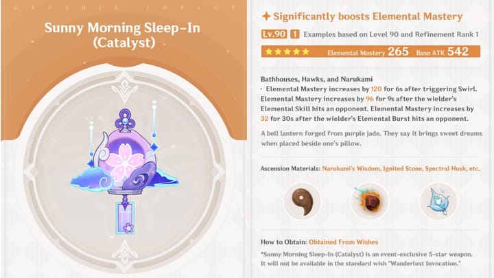 Genshin Impact Mizuki build guide: Best artifacts, weapons, and team comps