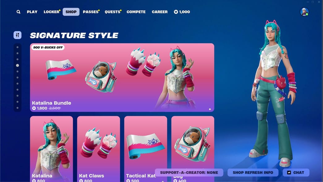 How to get the Katalina skin in Fortnite