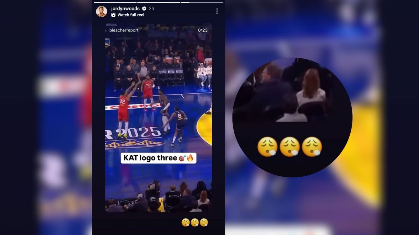 Karl-Anthony Towns' girlfriend Jordyn Woods left impressed by Knicks ...