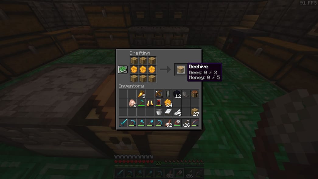 Minecraft: How to get bees in beehive