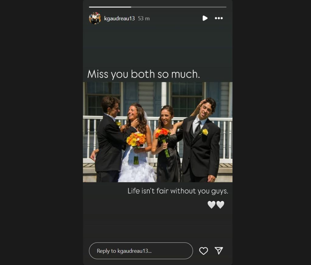 Matthew and Johnny Gaudreau’s sister Katie shares heartfelt message for nephew Tripp as she ...