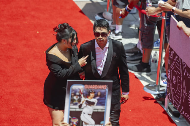 Steven Kwan’s wedding with Samantha Moy sparks 1-word reaction from Bo Naylor’s girlfriend ...