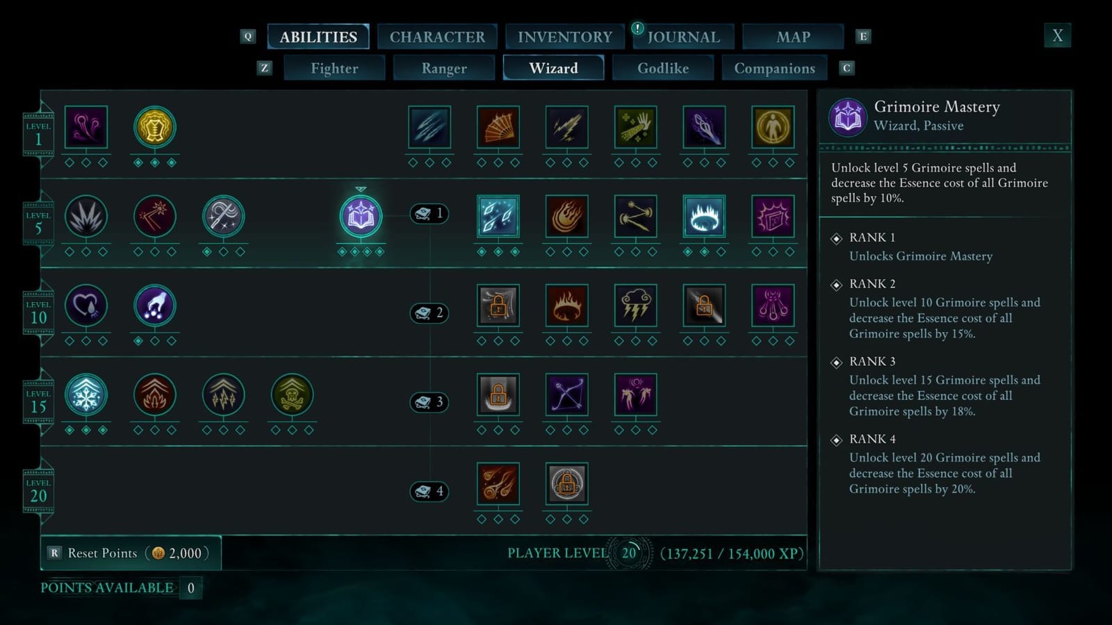 All Wizard skills in Avowed