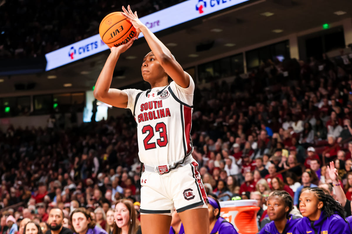 Aliyah Boston: South Carolina’s Bree Hall reacts to Aliyah Boston ...