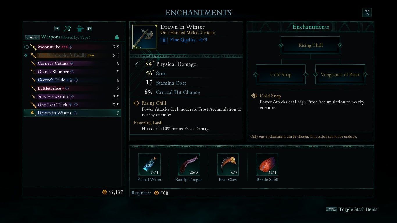 Avowed weapons tier list: All Uniques ranked