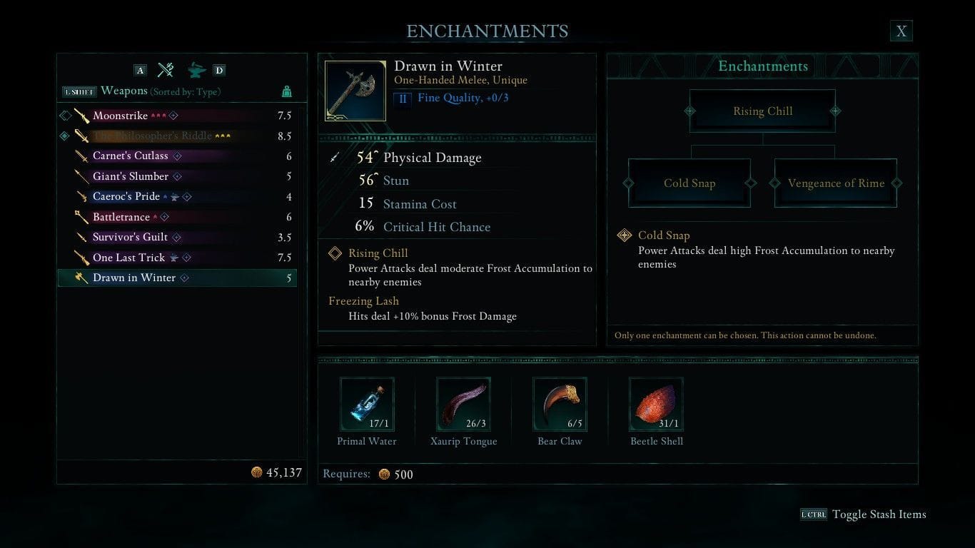 Avowed weapons tier list: All Uniques ranked