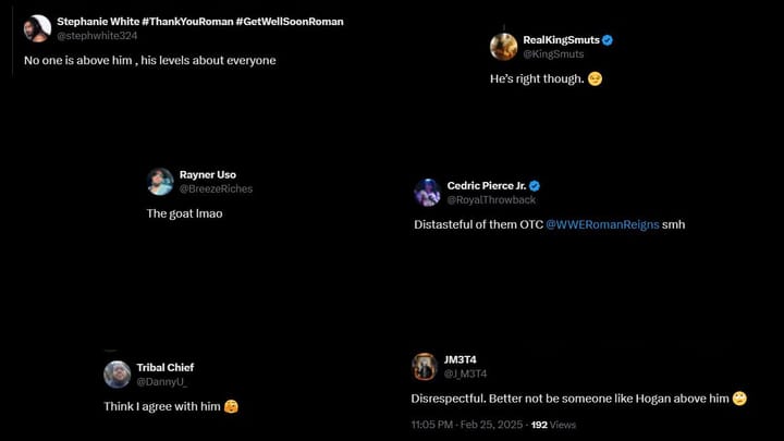 Fans come out in support of Roman Reigns after he sends angry message ...