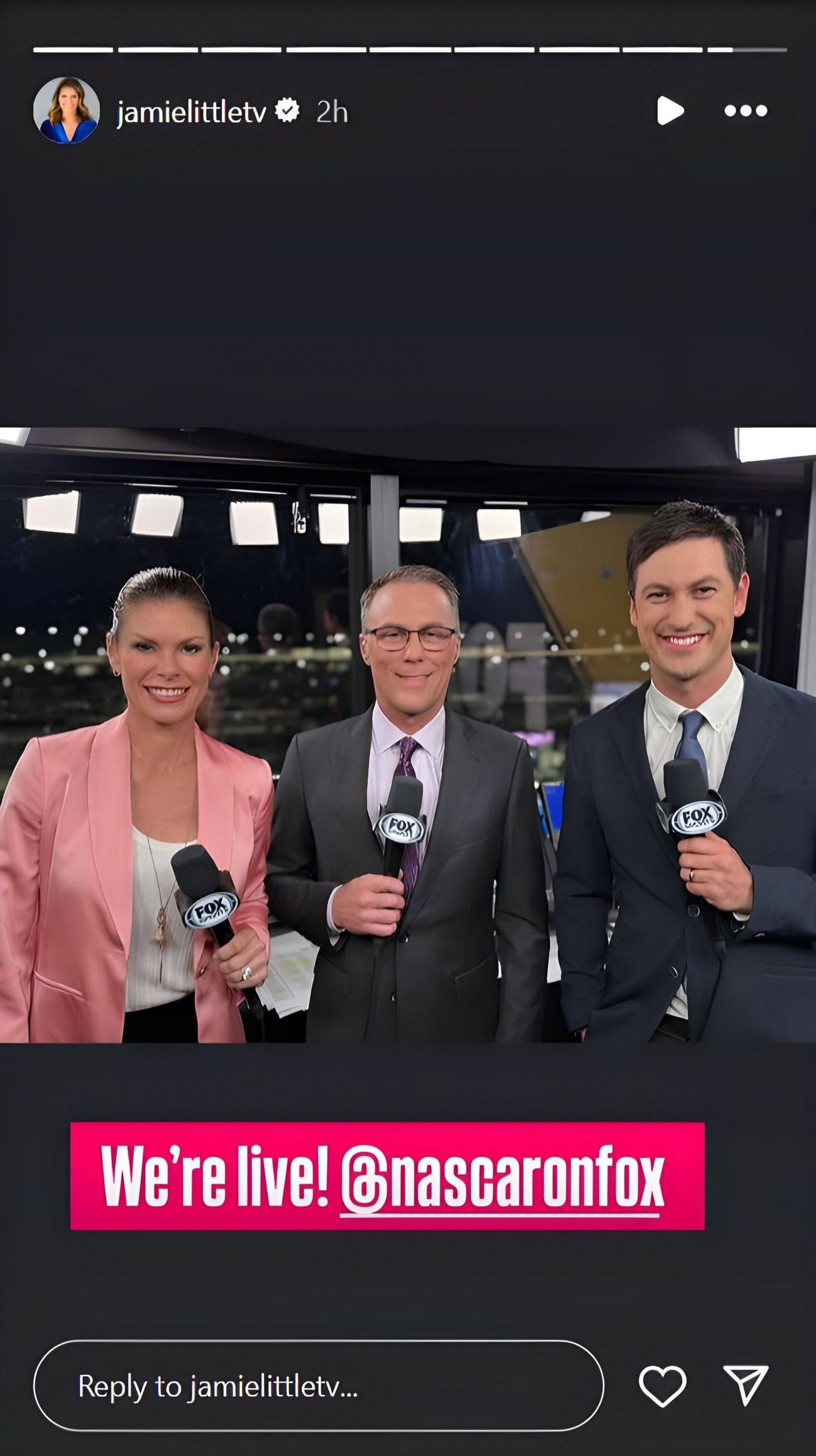 Jamie Little: NASCAR reporter Jamie Little stuns in fuchsia pink blazer ...
