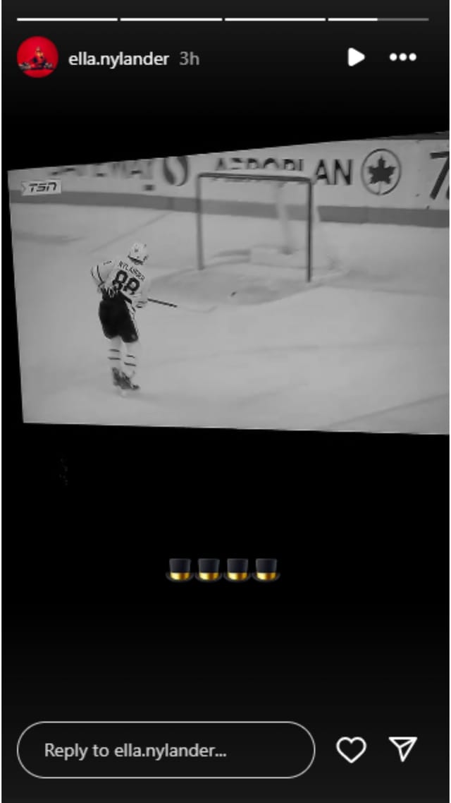 William Nylander's sister Ella pens 2-word reaction to Leafs forward's ...