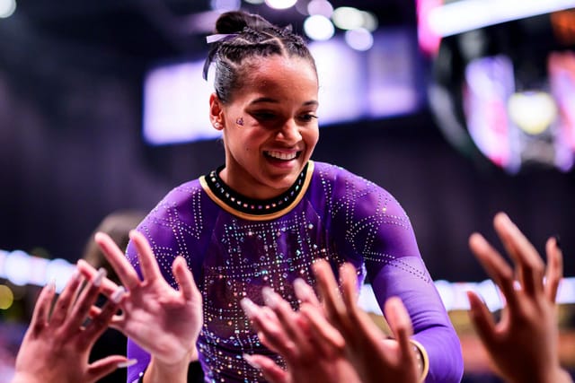 LSU gymnast Haleigh Bryant introduces boyfriend Peyton Sybrandt on ...
