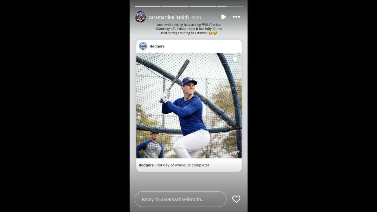 Will Smith's wife Cara makes feelings known as Dodgers star kicks off ...
