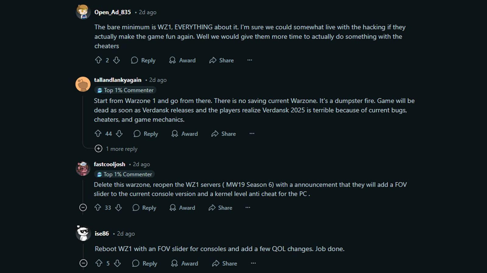 COD fans share their ideas on how to "save Warzone"