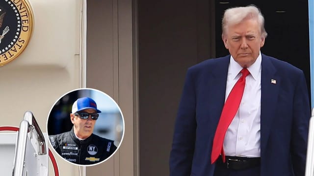 $30M worth NASCAR veteran shares selfie with Donald Trump ahead of ...