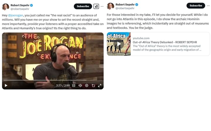 Robert Sepehr makes online demand after Joe Rogan calls the ...