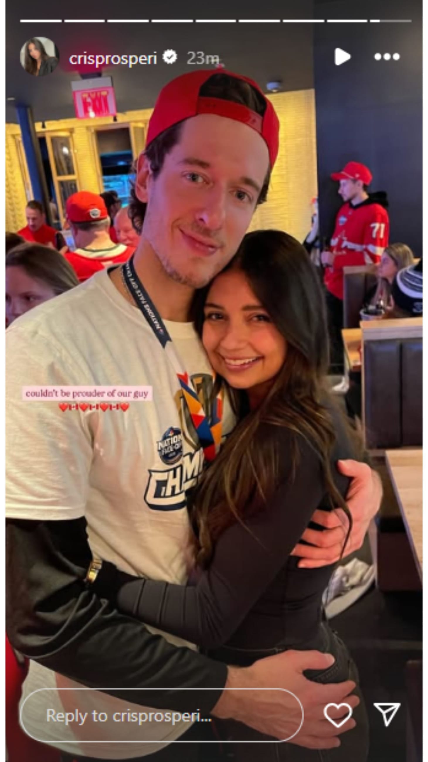 Jordan Binnington's wife Cris pens emphatic message after Canadian ...