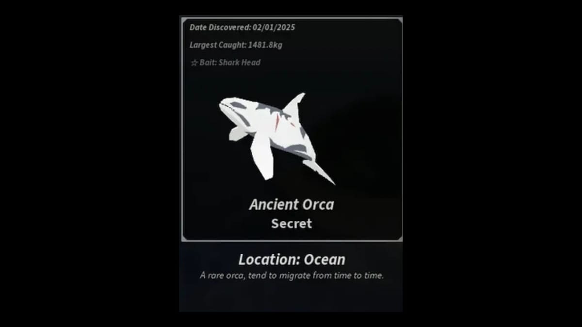 How to catch Ancient Orca in Fisch
