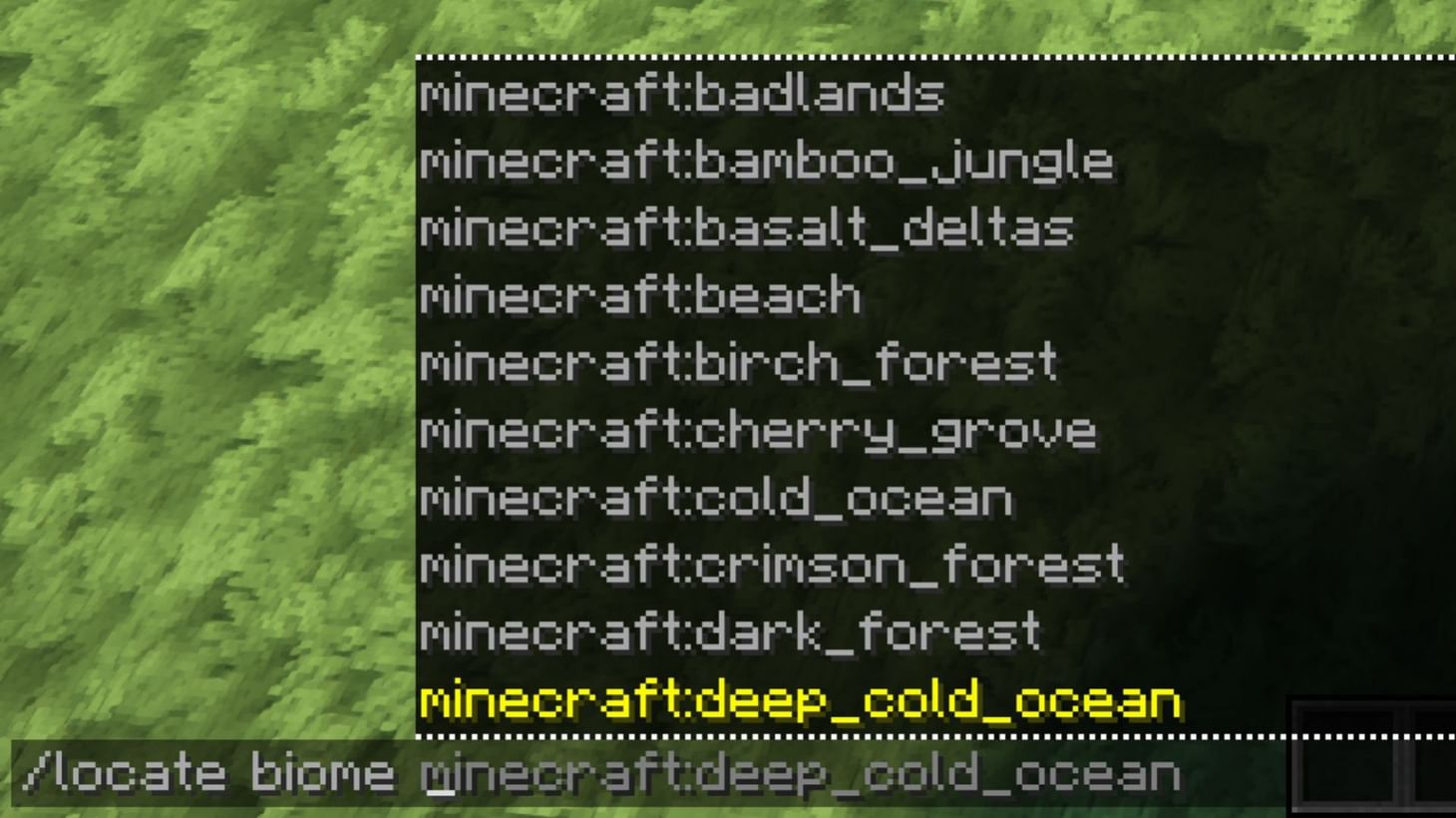 How to find rare biomes in Minecraft