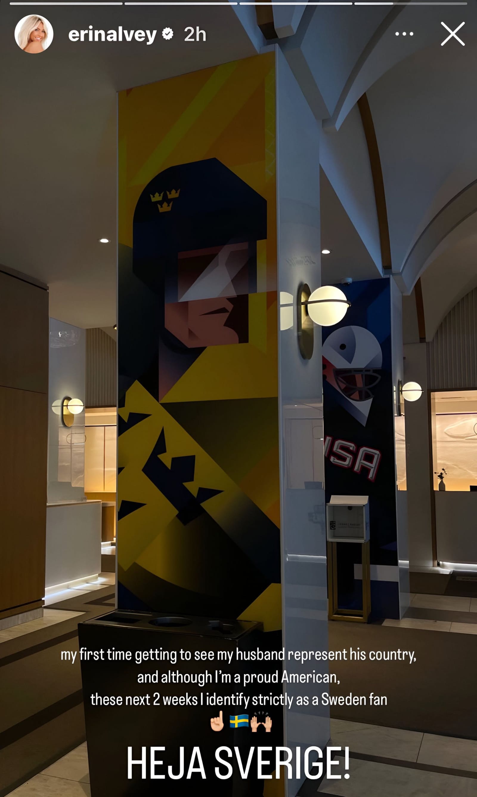 Filip Forsberg's 'proud American' wife Erin Alvey announces her ...