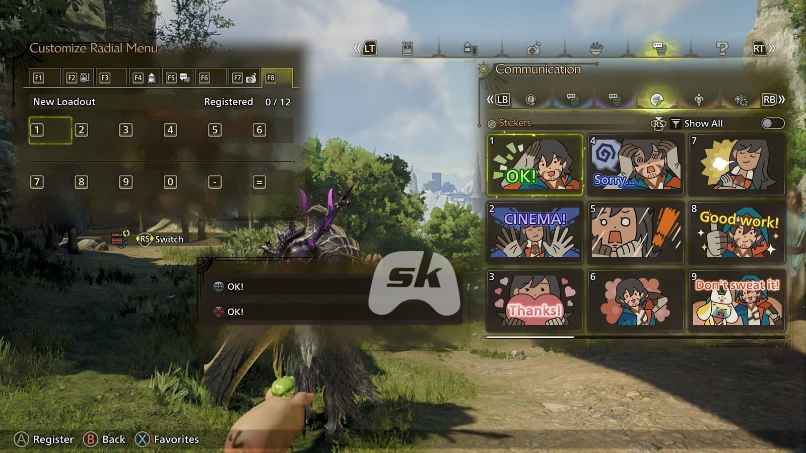 How to use and customize Stickers in Monster Hunter Wilds