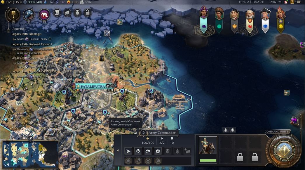 All commander types in Civilization 7