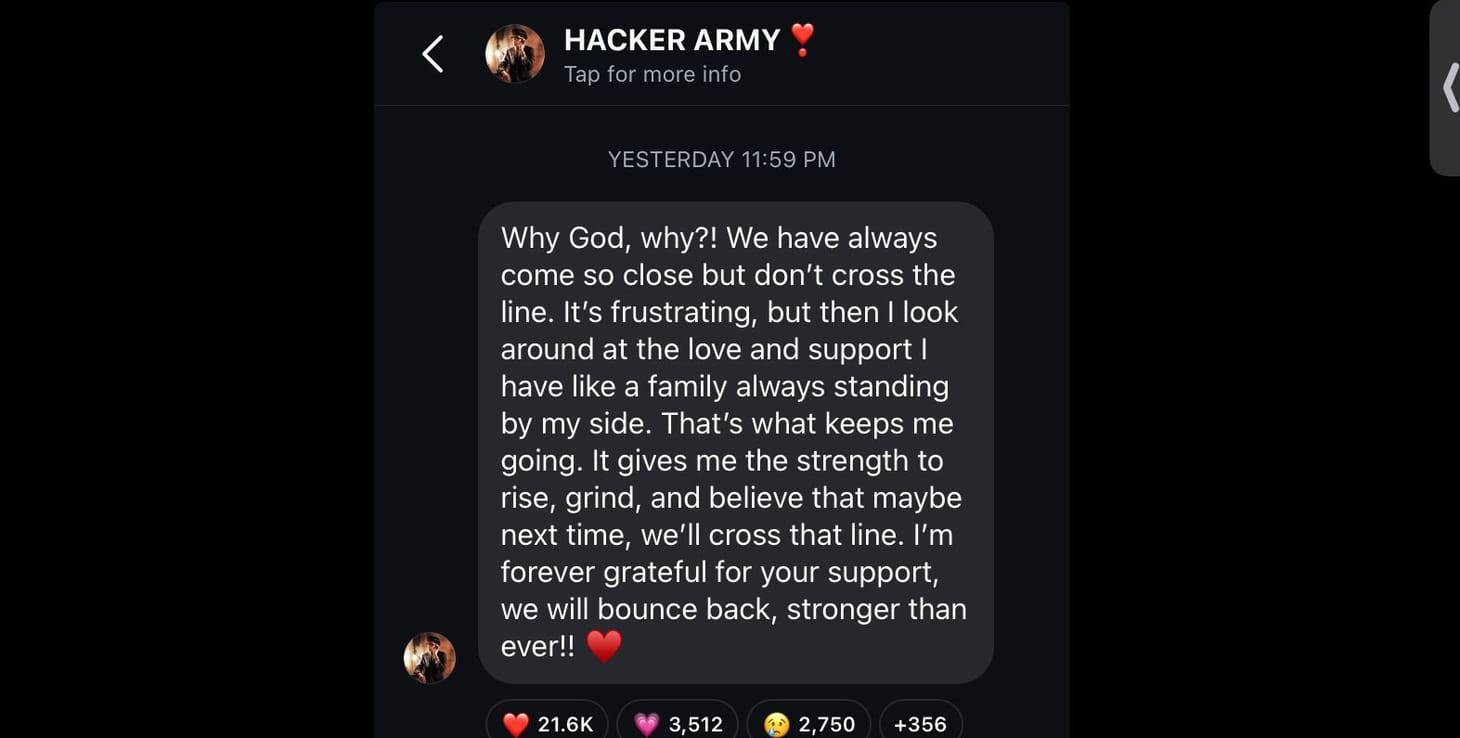 GodL Jonathan shares emotional message after failing to win Snapdragon ...