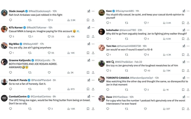 "Joe Rogan should have been fired" - Fan accusing UFC commentator of ...