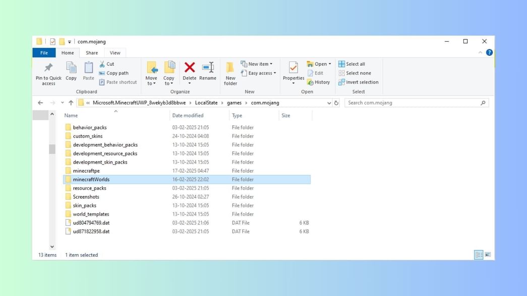 Minecraft Bedrock files location guide