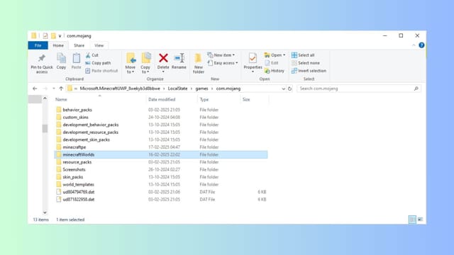 Minecraft Bedrock files location guide