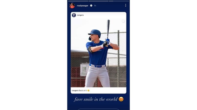 Corey Seager's wife Madisyn drops 5-word reaction to Rangers star ...