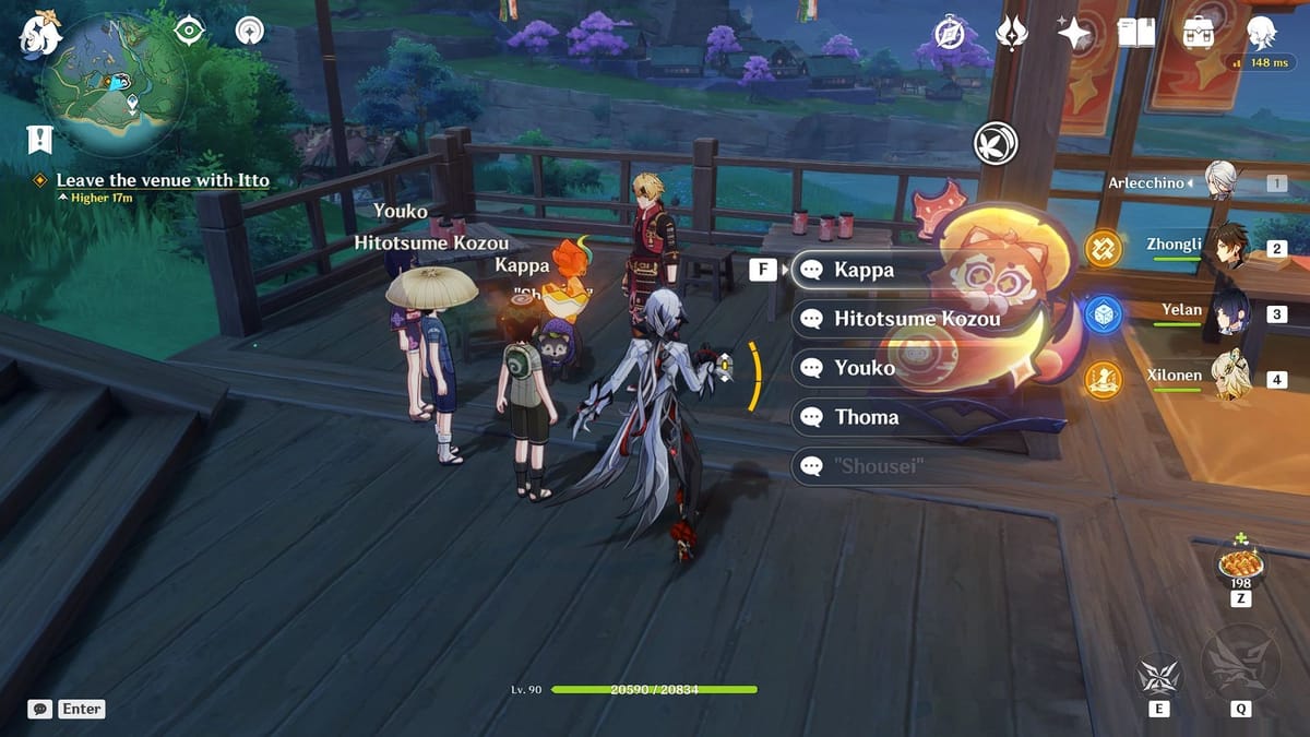 Genshin Impact Enchanted Tales of the Mikawa Festival character locations