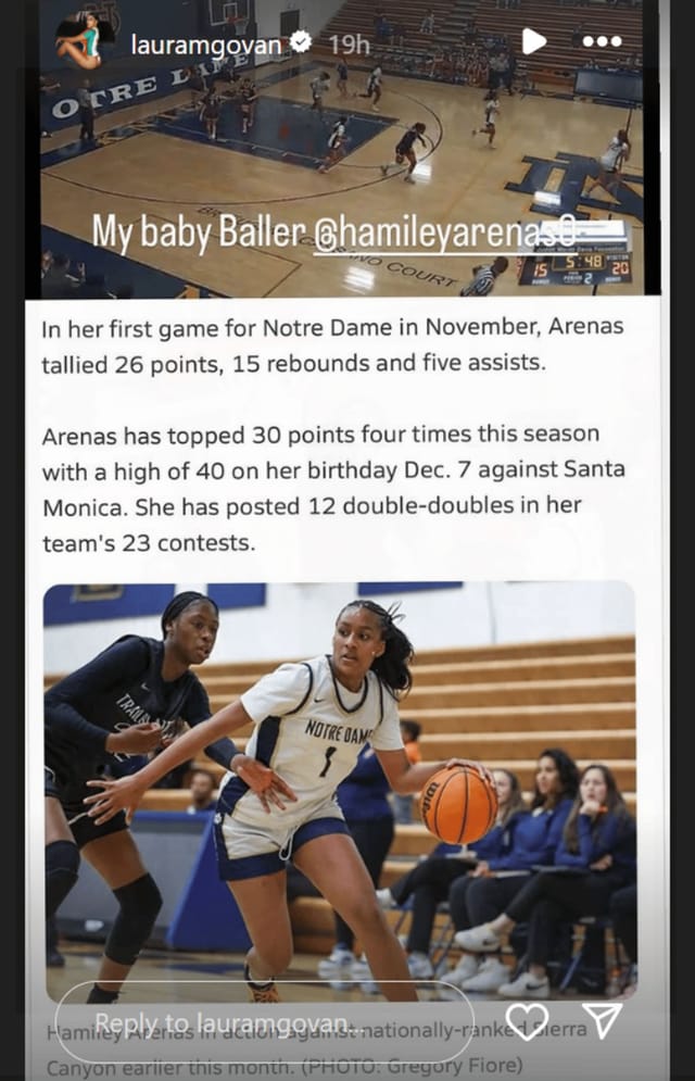 Mom Laura Govan drops 4-word reaction for Alijah Arenas’ majestic plays