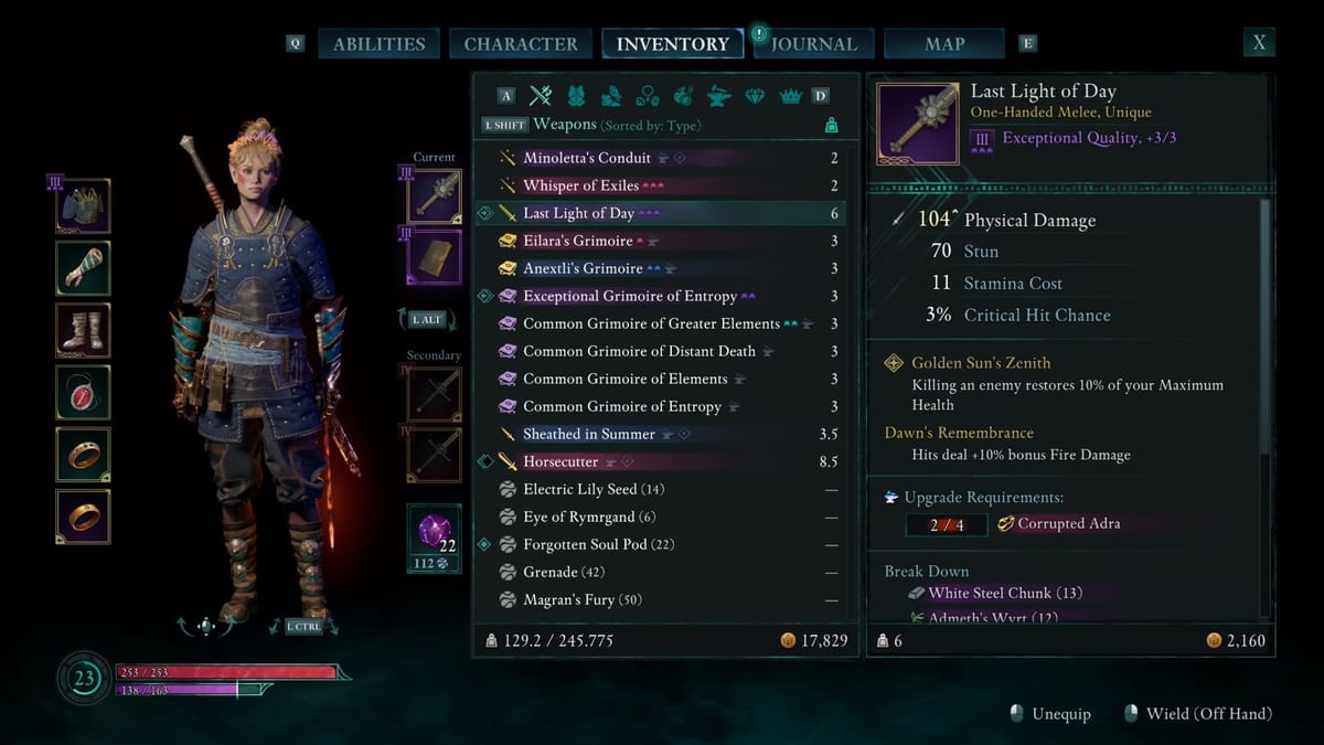 Avowed Spellsword build guide: Best skills, stats, equipment, and more