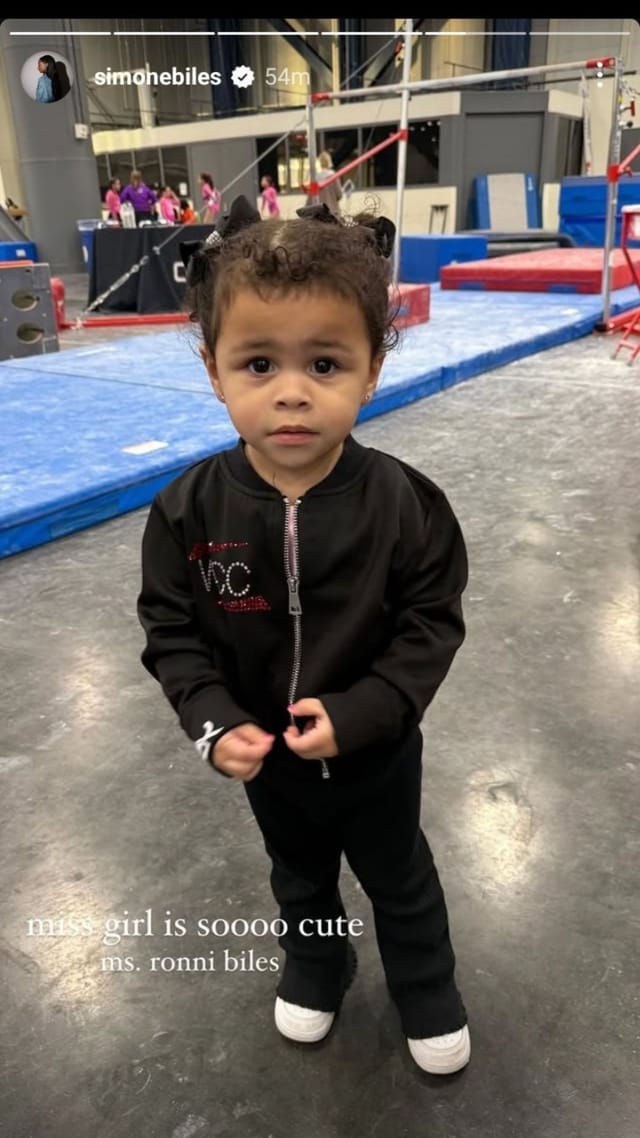 "I'm obsessed" - Simone Biles gushes over niece Ronnie as the toddler ...