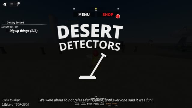 Desert Detectors codes (February 2025)