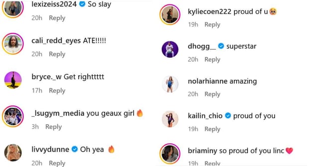 "So slay"- Olivia Dunne, Lexi Zeiss and other LSU gymnasts react to ...