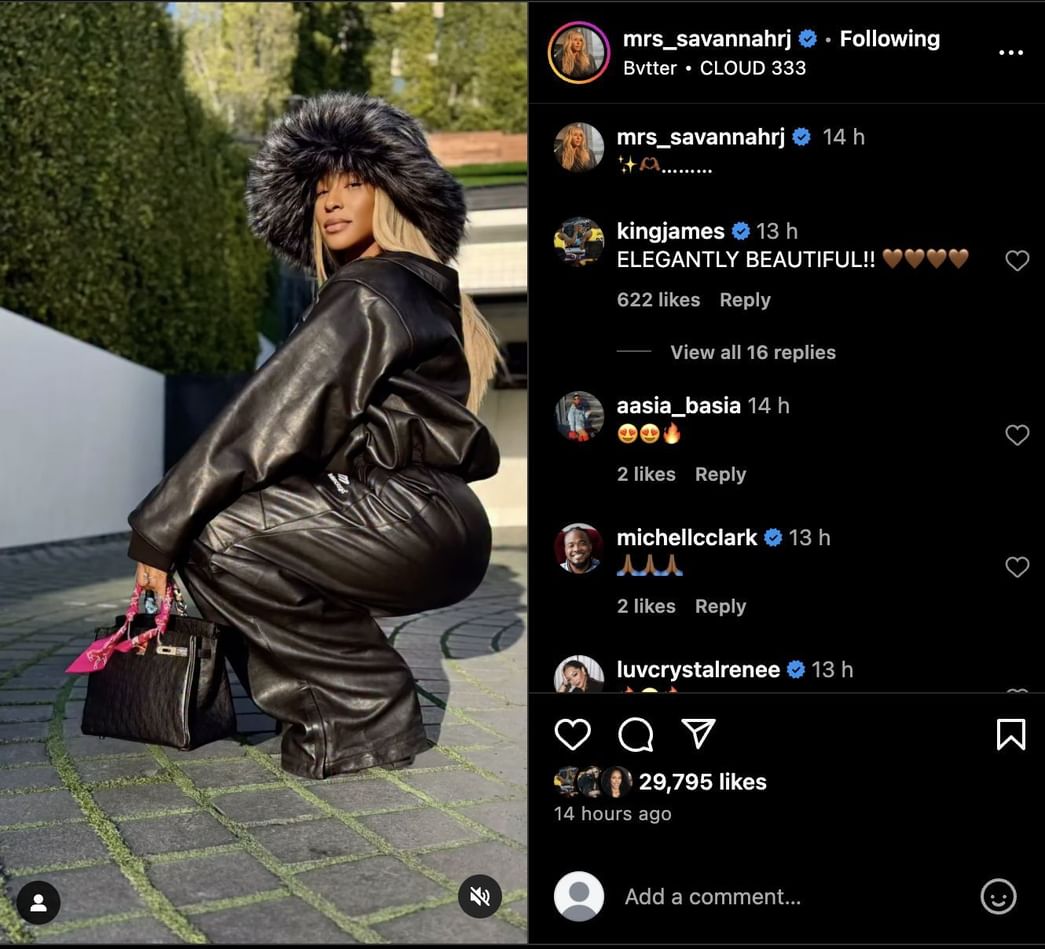 LeBron James drops 2-word reaction as wife Savannah James seemingly uses his NSFW monolog for ...