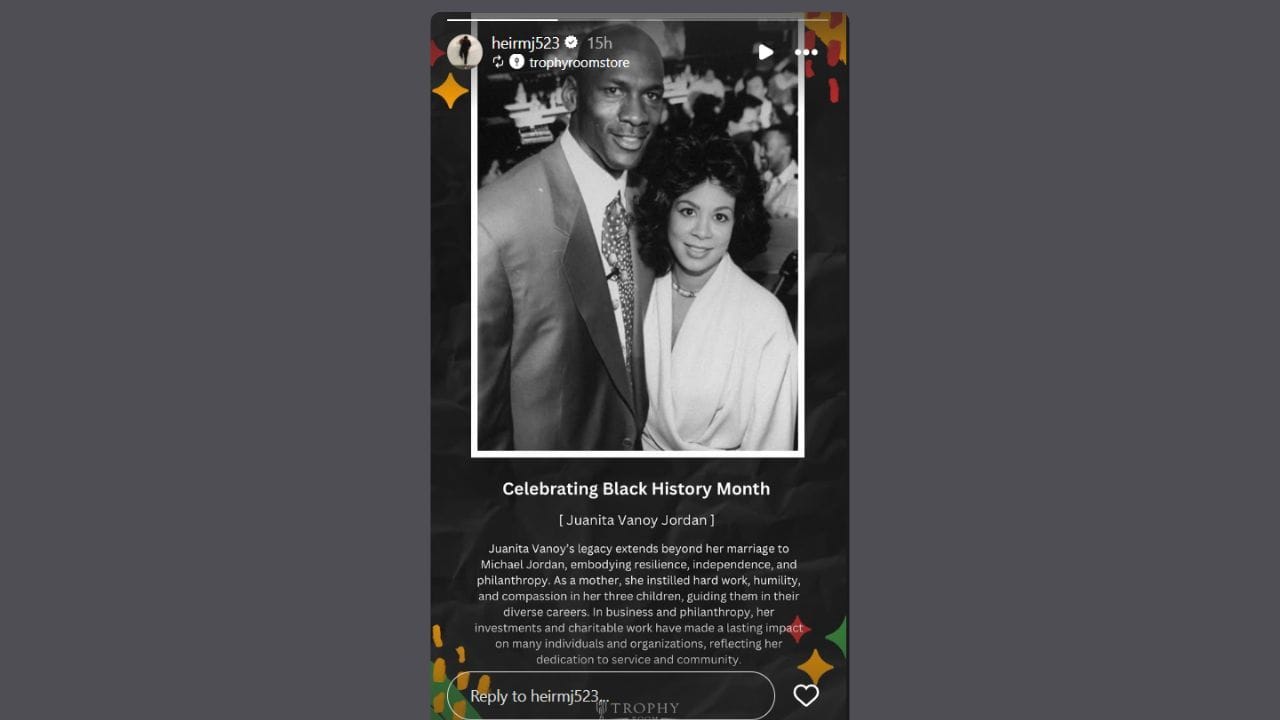 Michael Jordan's son Marcus Jordan's Black History Month post honors ...