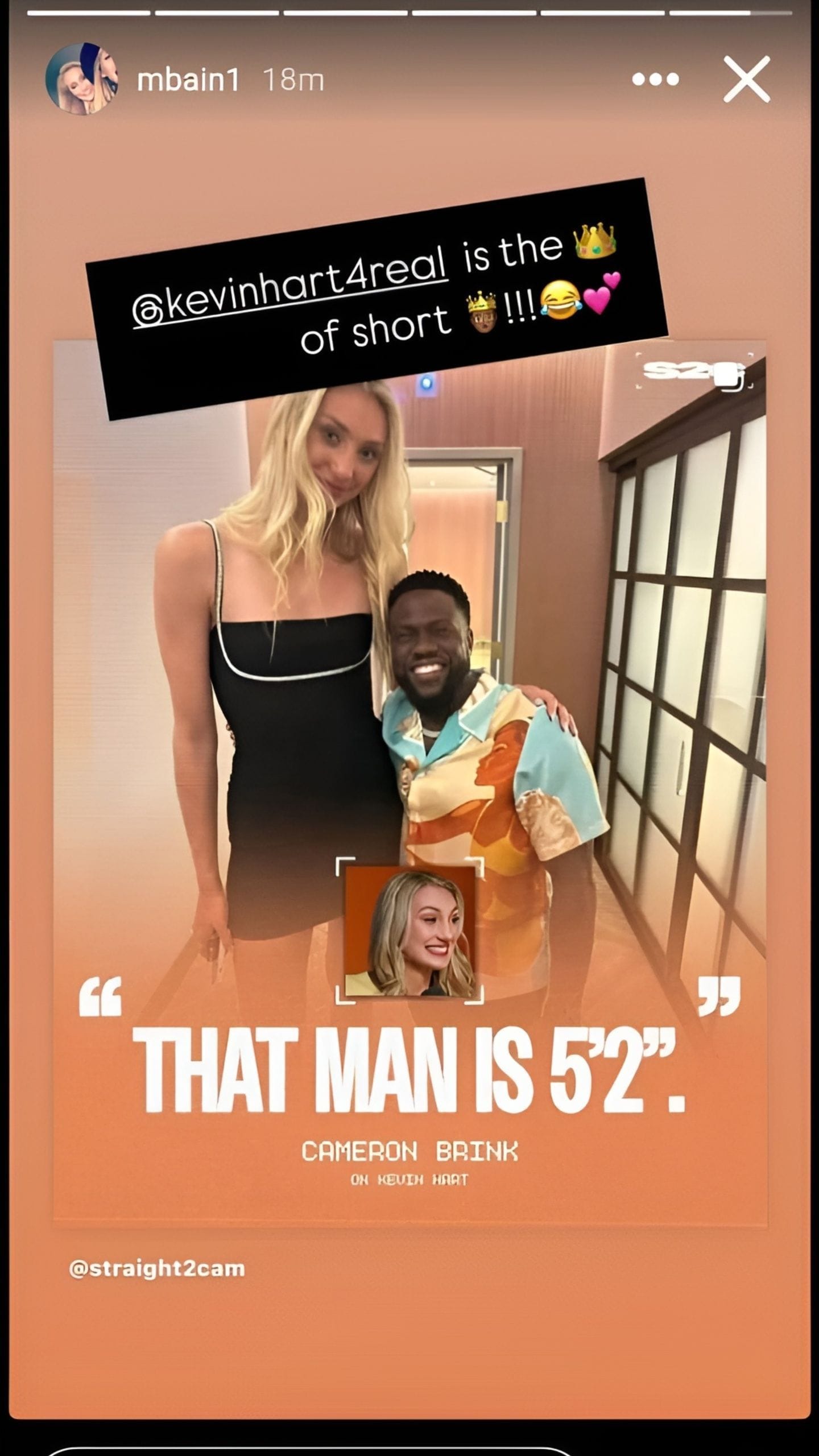 Cameron Brink's mom shouts out Kevin Hart after her daughter’s fun ...