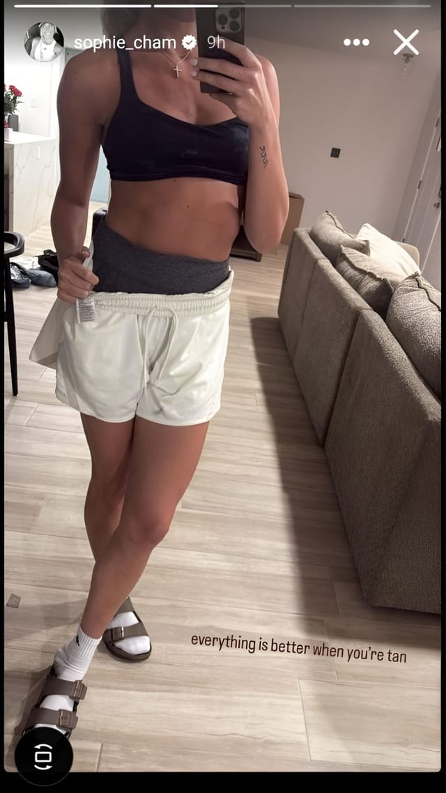 Caitlin Clark: "Everything is better when you're tan": $100,000 Fever guard Sophie Cunningham ...