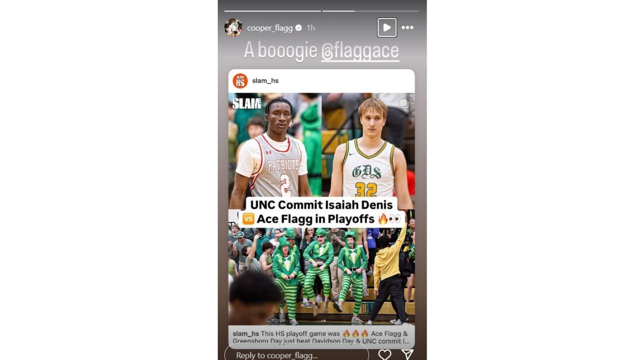 Cooper Flagg drops 2-word reaction to brother Ace Flagg facing UNC ...
