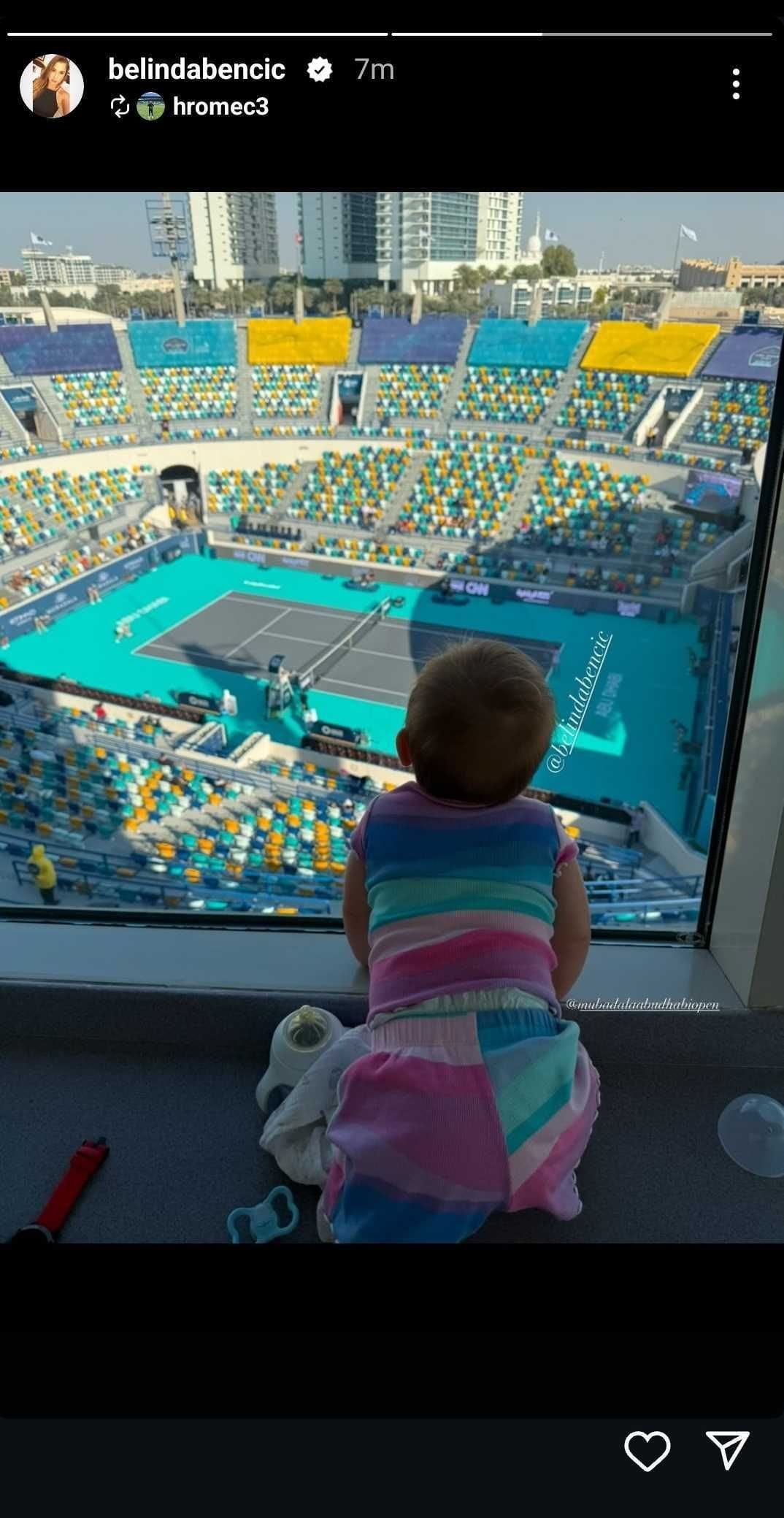 Belinda Bencic shares adorable glimpse of baby daughter Bella cheering ...