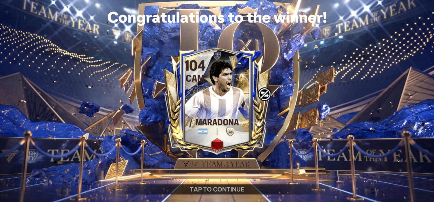 EA FC Mobile TOTY 25 Icon Maradona: Stats, skills, and more explored